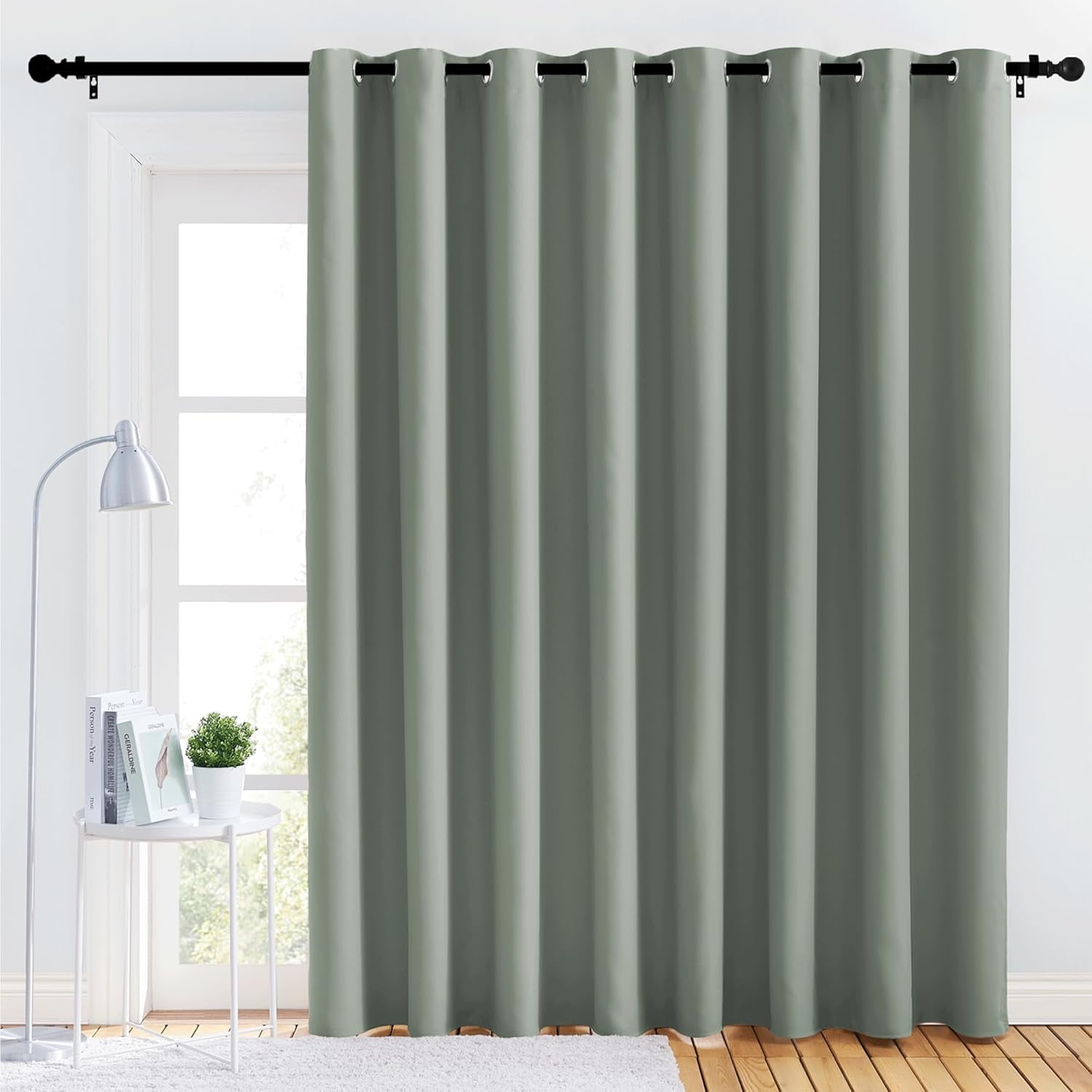 Lower Noise Room Divider Curtain Screen Partitions, Sage Green, 1 Panel ...