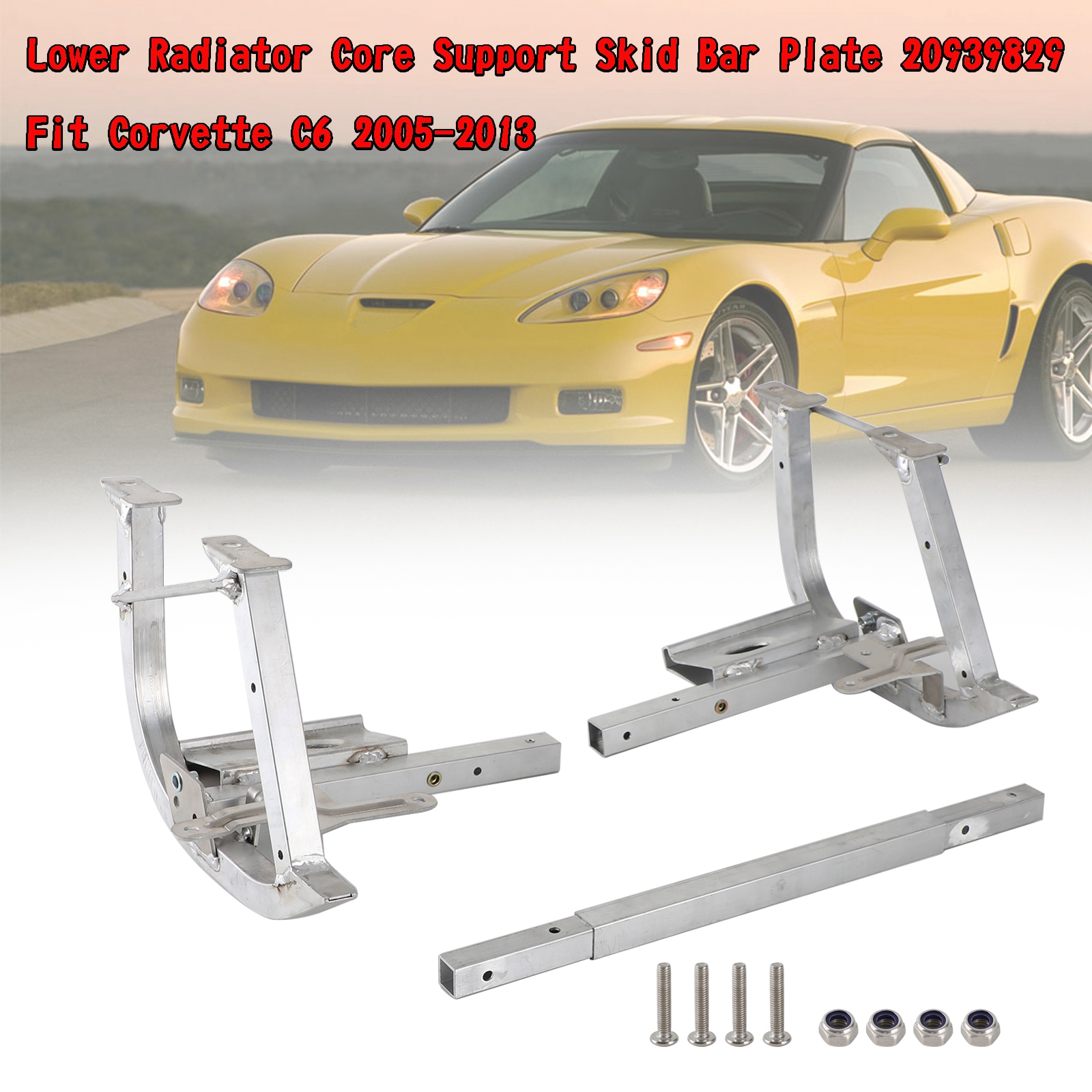 Lower Radiator Core Support Skid Bar Plate 20939829 Fit Corvette C6 ...