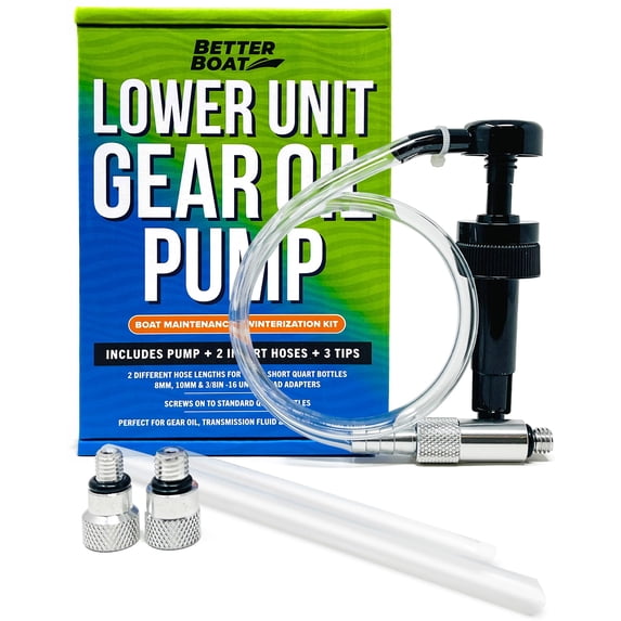 Lower Unit Gear Oil Pump for Quart Bottle Gear Lube Pump for Marine ...