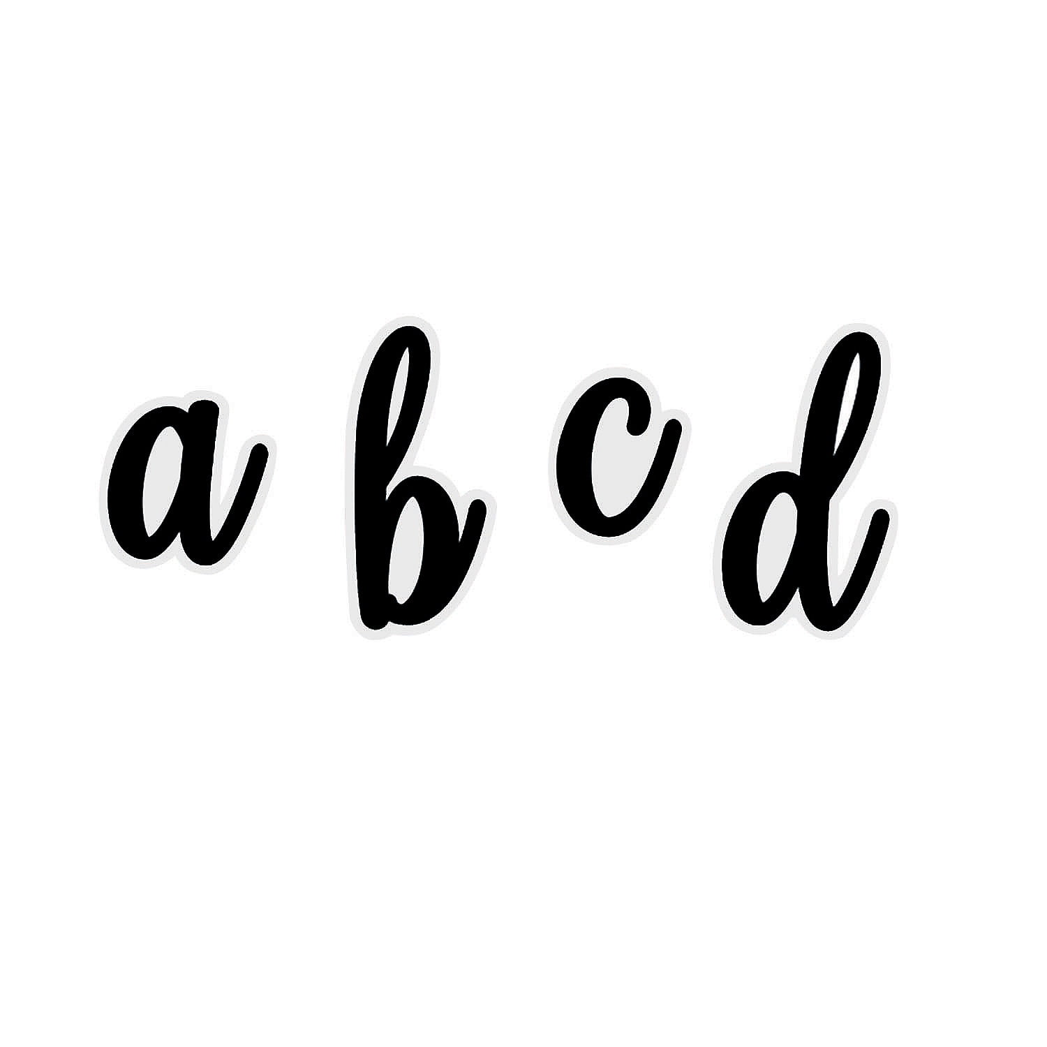 Lowercase Script Bulletin Board Letters, Educational, Party Supplies ...