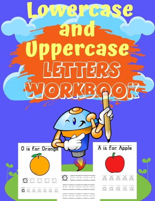 Lowercase and Uppercase letters Workbook: trace letters alphabet ...