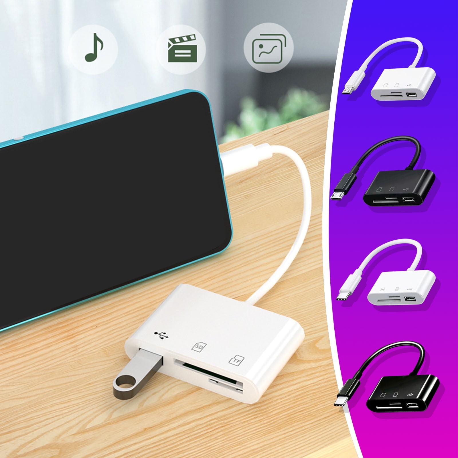 Lowest Price,Type-c Card Reader Type-c Android Mobile Computer Multi ...