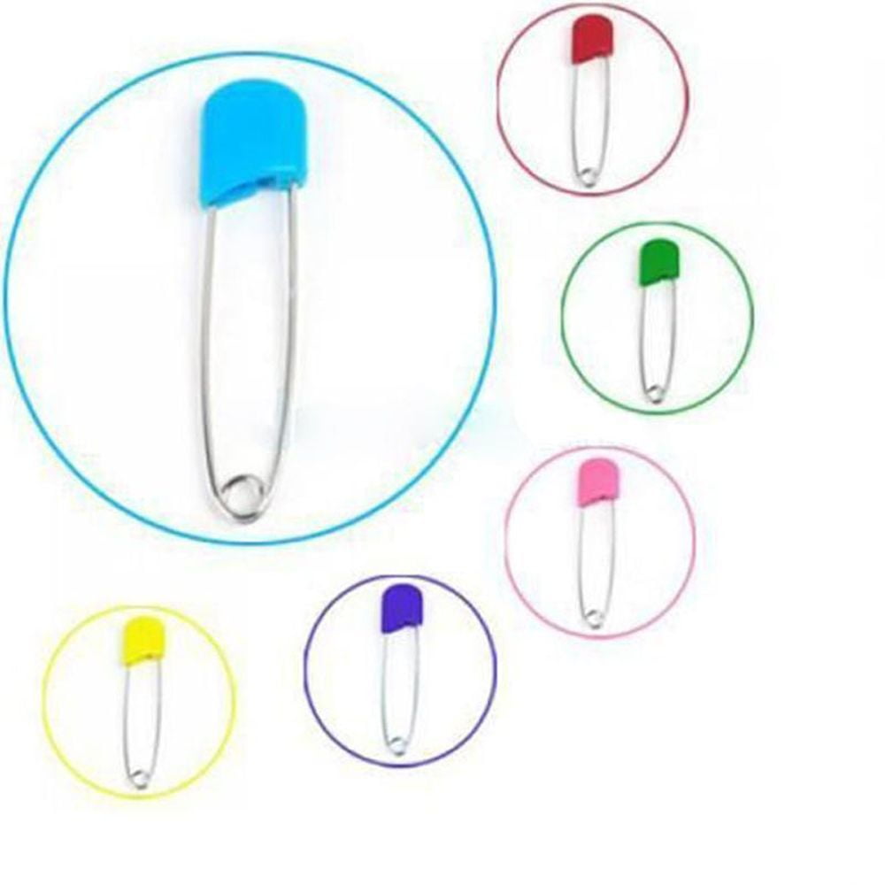 Lowest Price Useful 50Pcs Safety Pins Multi-color Pins New Fashion Baby Diaper Locking Pin Lock ...