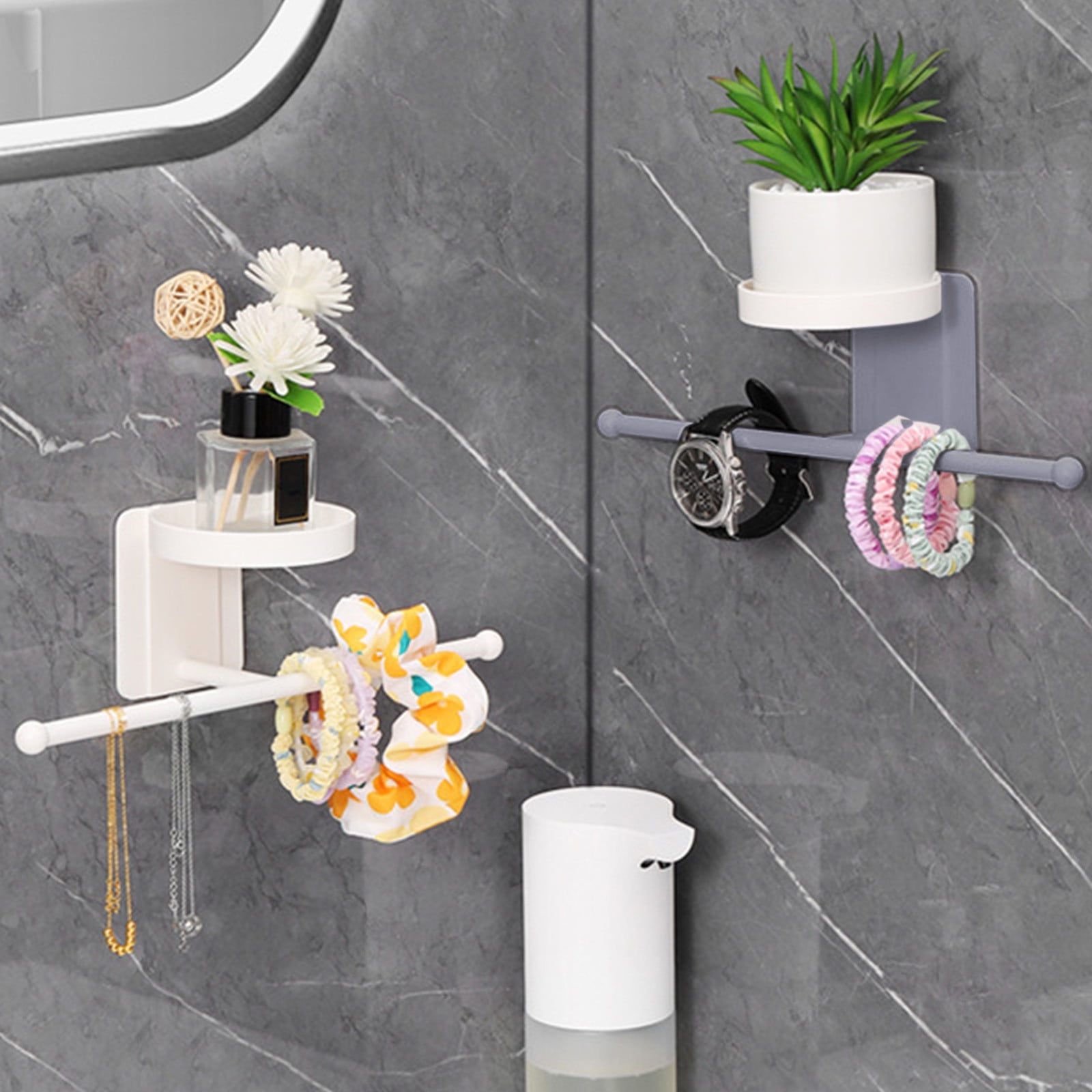 Lowest Price, Wall-Mounted Towel Rack, Non-Porous Bathroom Storage ...