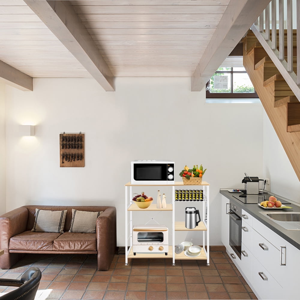 Lowestbest 35.5" Bakers Racks for Kitchen, Kitchen Corner Bakers Rack ...