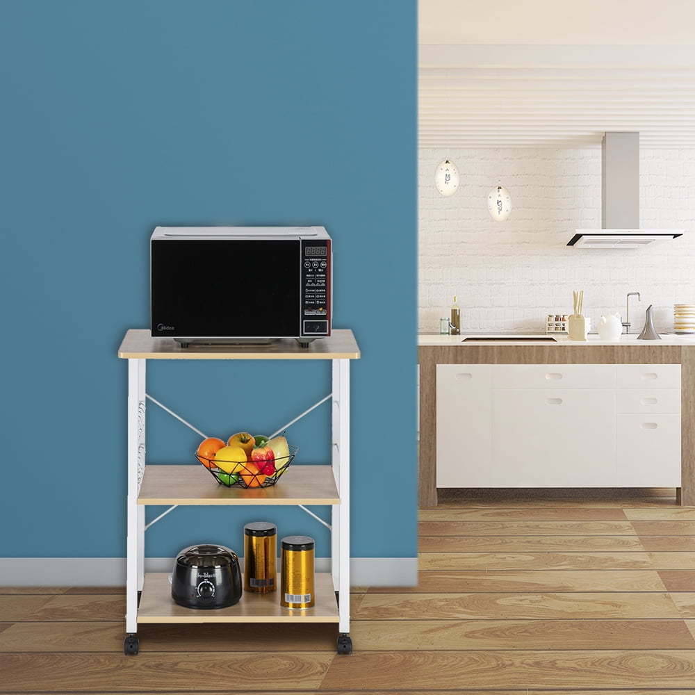 Lowestbest Stand Storage Cart, Rack 3-Tier Kitchen Utility, Rack ...