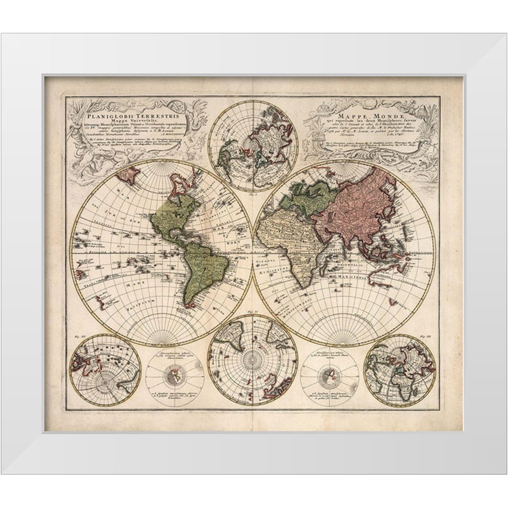 Lowitz, G.M. 30x26 White Modern Wood Framed Museum Art Print Titled ...