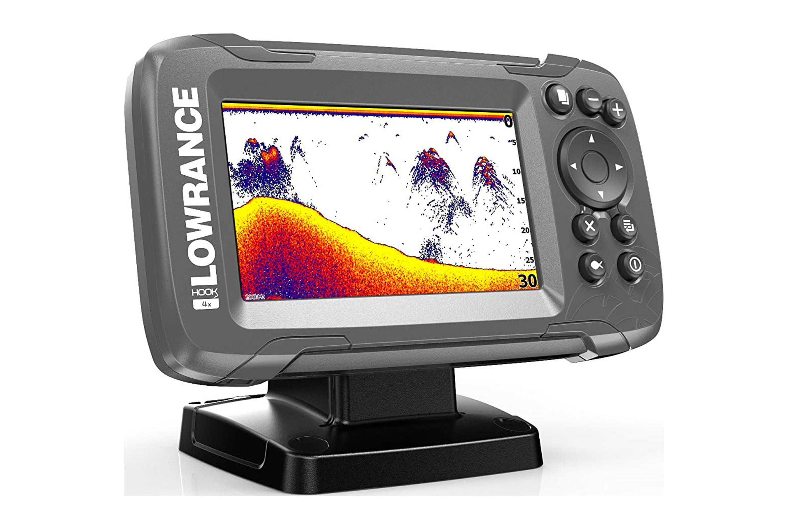 Lowrance HOOK2 4X - 4-inch Fish Finder with Bullet Skimmer Transducer ...