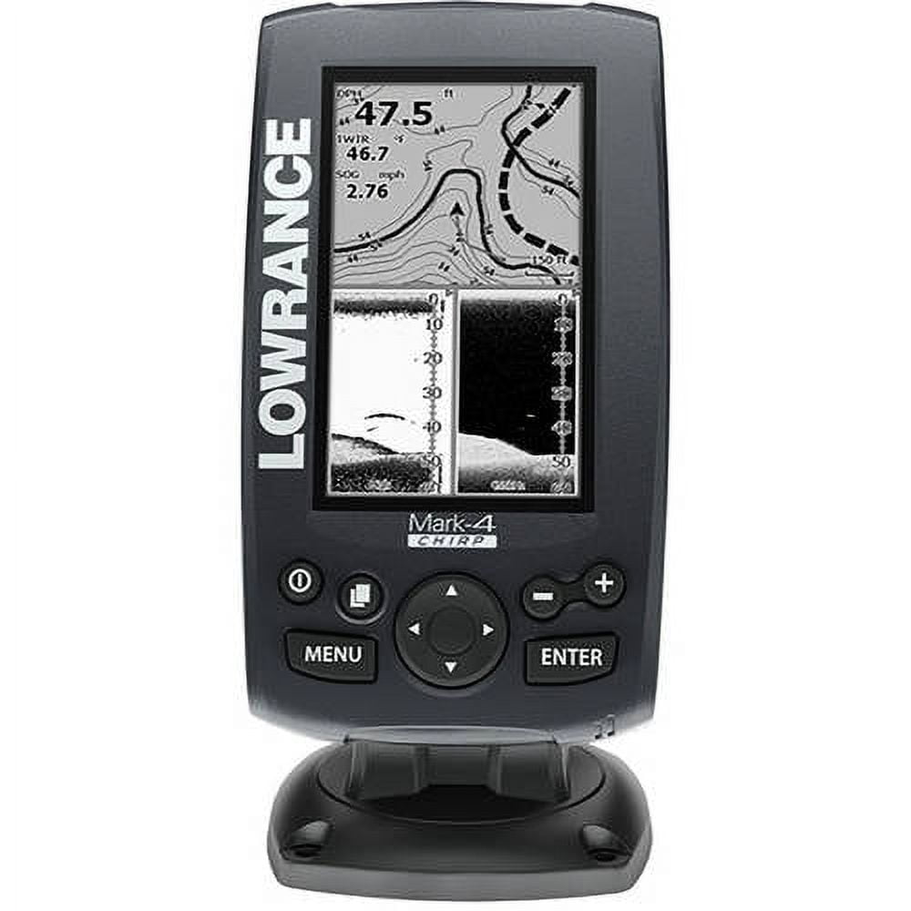 Lowrance Mark-4 CHIRP Fishfinder with GPS and DownScan Imaging, 4.3 ...