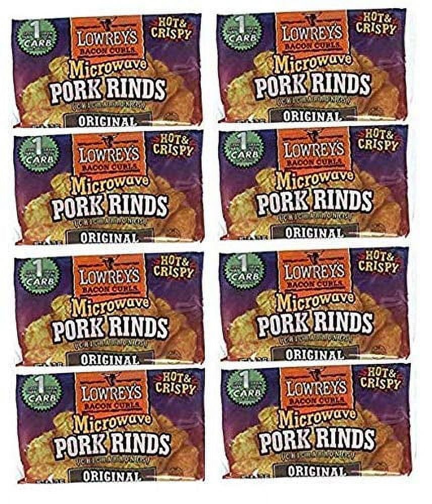 Snackathon Foods Lowrey's Bacon Curls, Original Microwave Pork Rinds, 1 ...