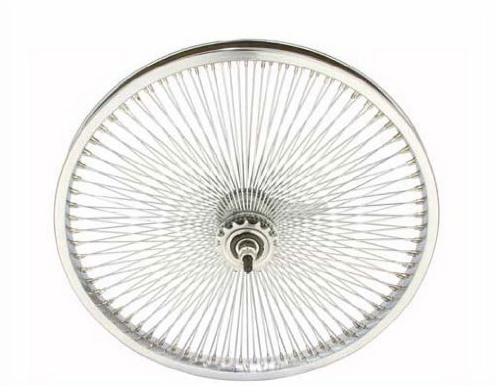 Lowrider 20" 144 Spoke Coaster Wheel 14G Chrome. Bicycle Wheel, Bike ...