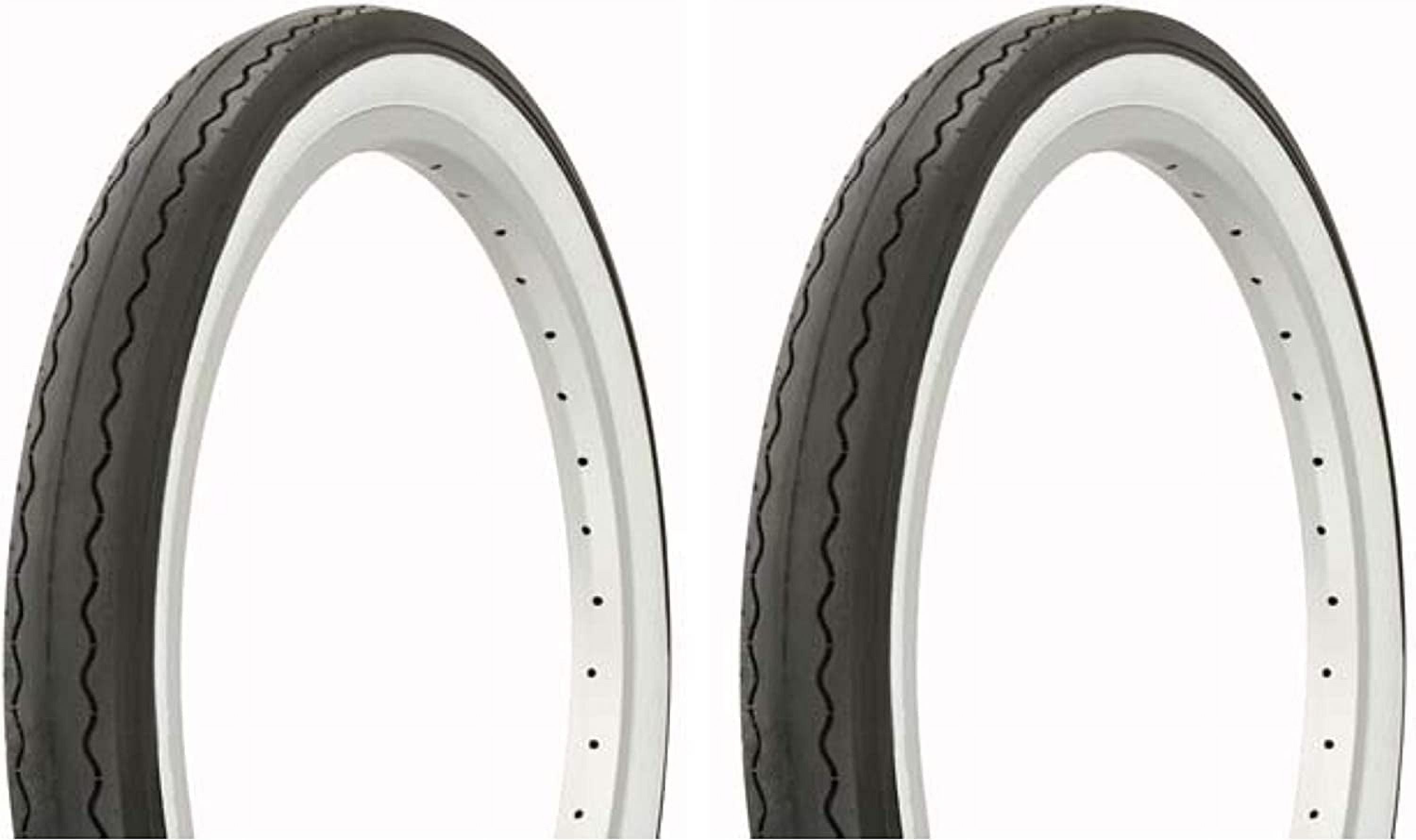 Lowrider 20" x 2.125" Black/White Side Wall HF-841 Clincher Grooved ...