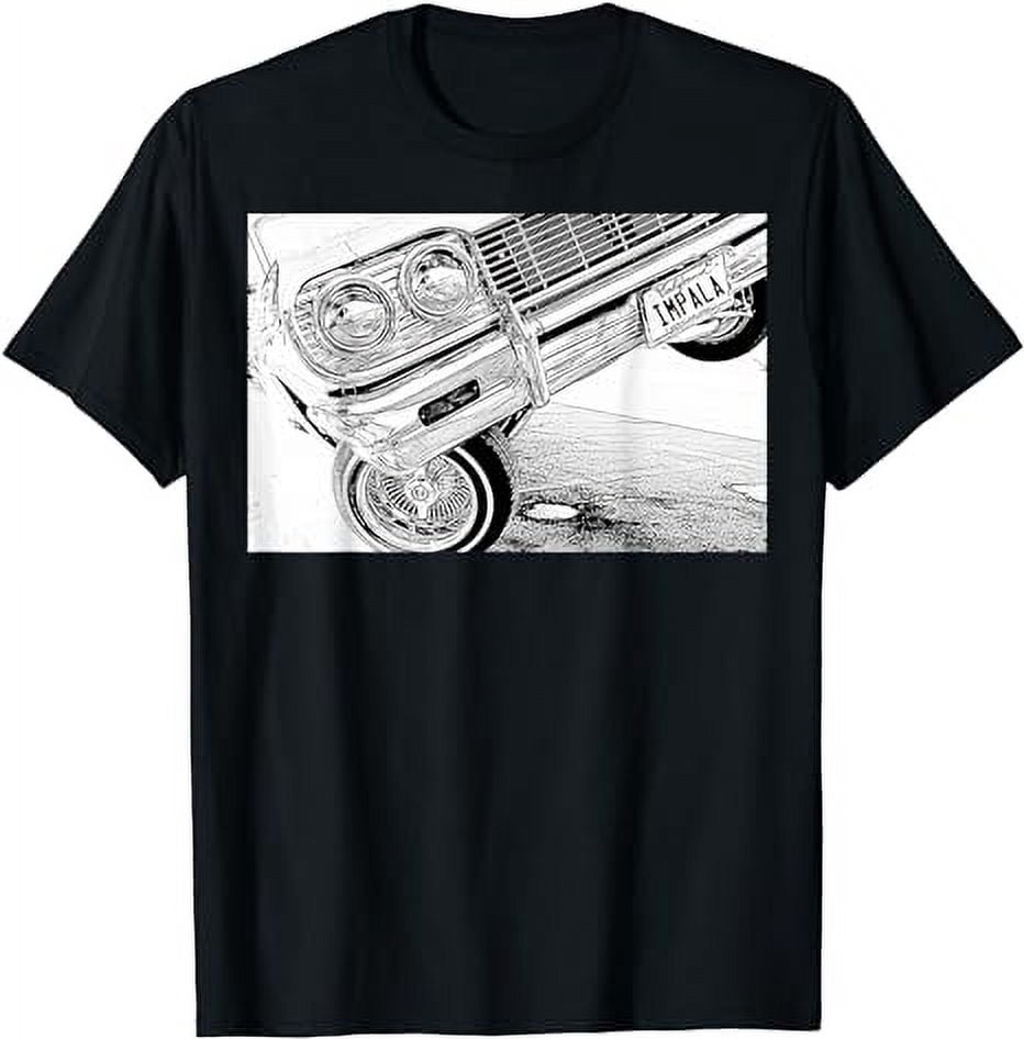 Lowrider 64 Impala 3 Wheel Close up T-Shirt - Walmart.com