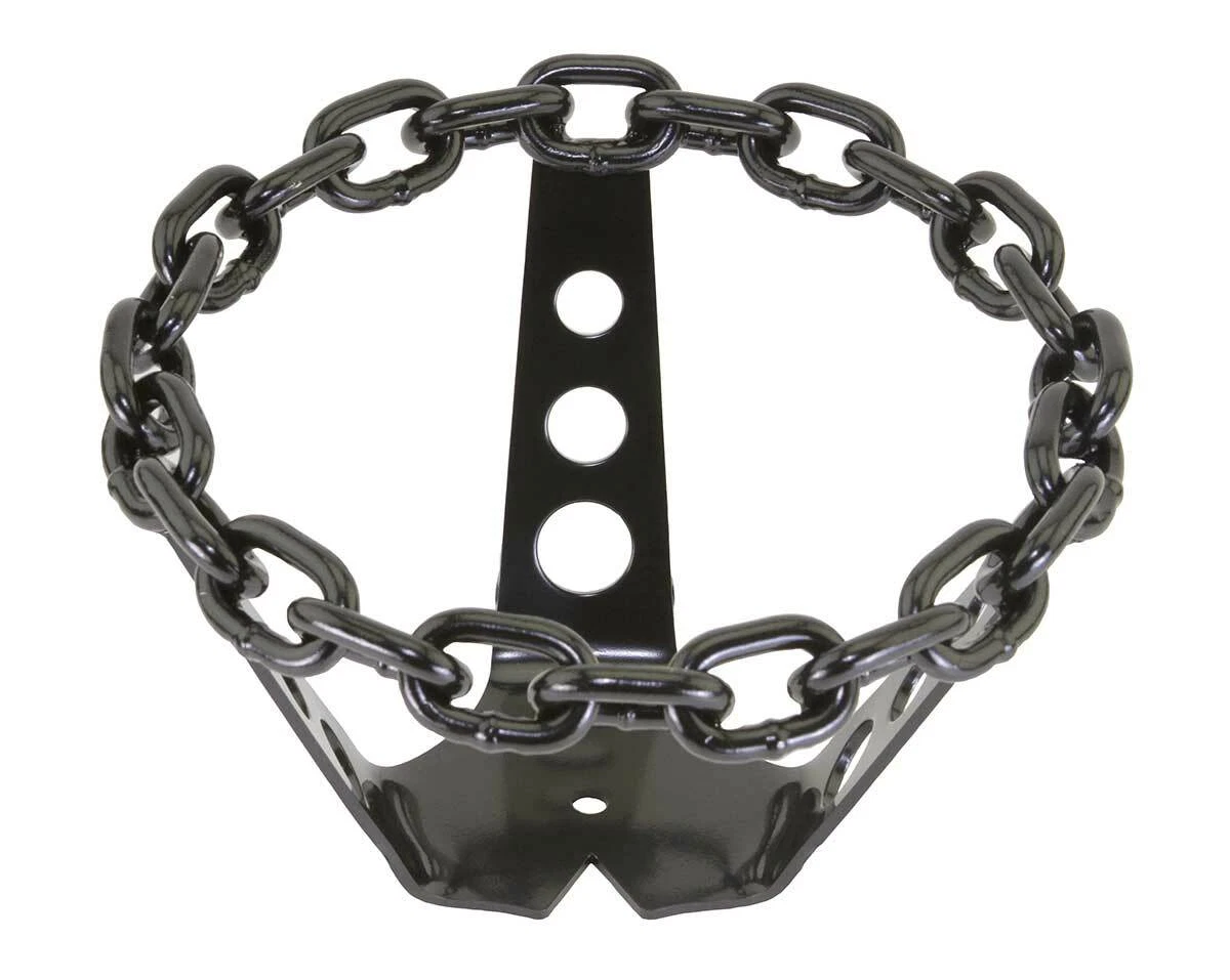 Lowrider Black Steel 8-1/2" Wide Bicycle Chain Steering Wheel 5 "High ...