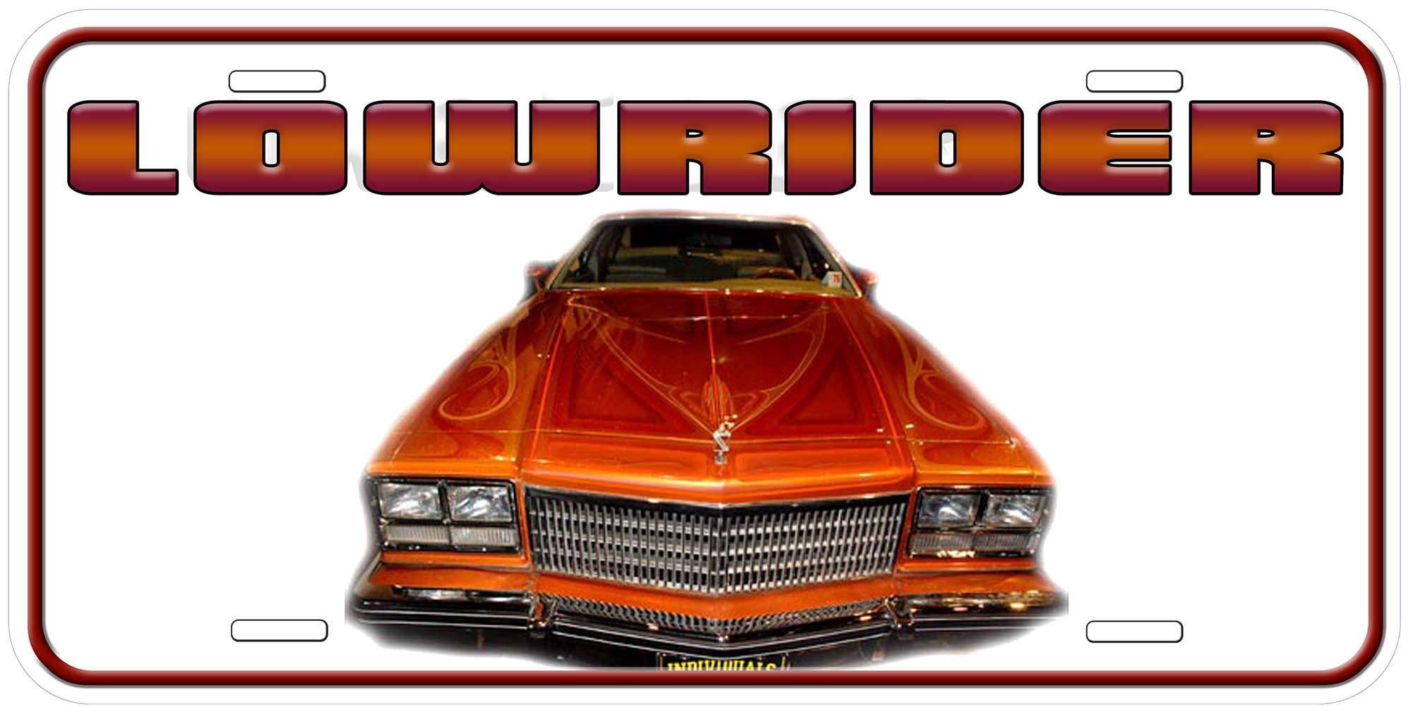 Lowrider Car Novelty Auto License Plate - Walmart.com