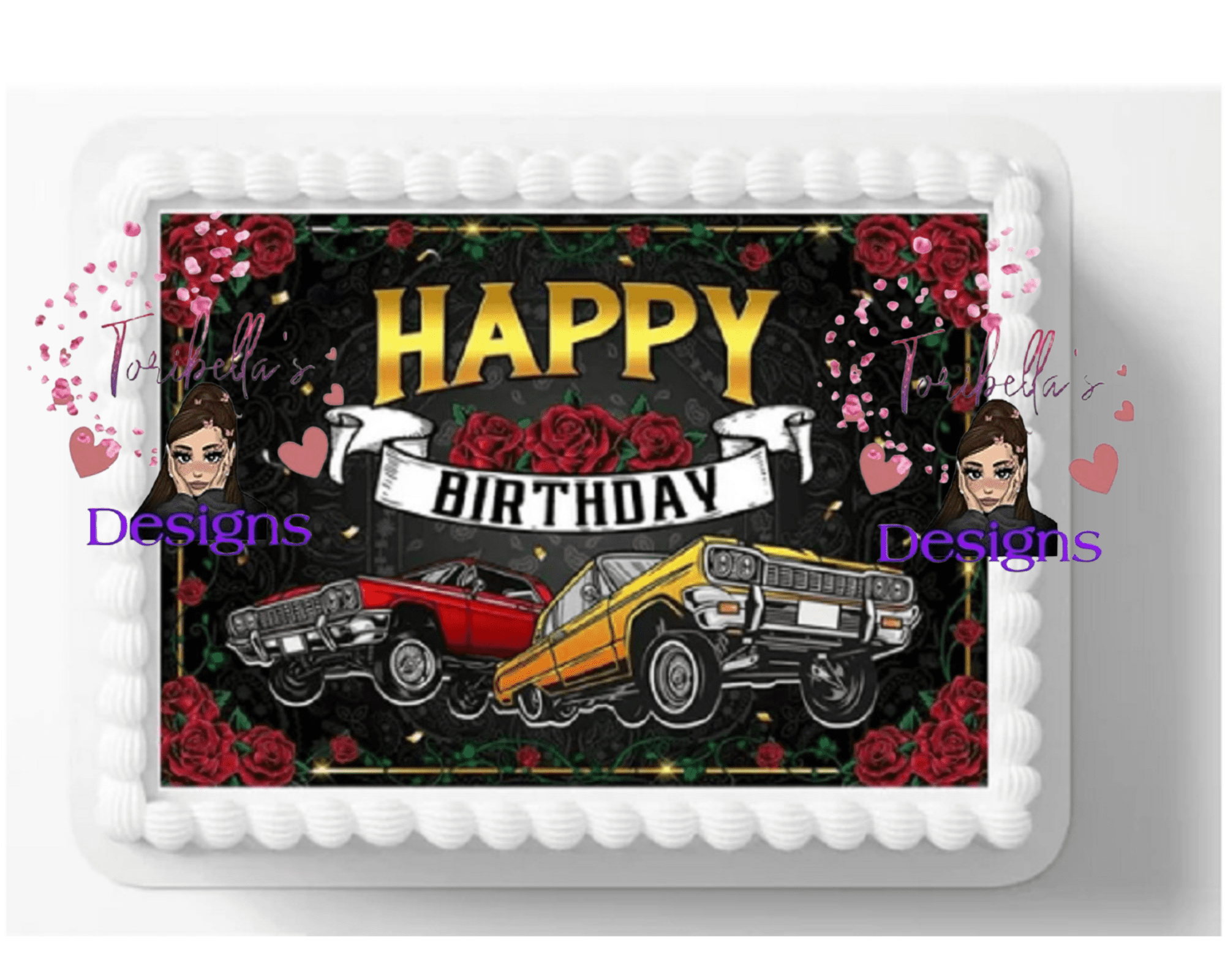 Homie Car Club Birthday Edible Image Cake Topper, by Toribellasdesigns ...