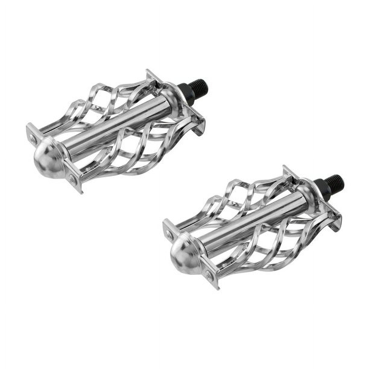 Lowrider Classic Bicycle Bike Cage 1/2" Pedals Chrome - Walmart.com