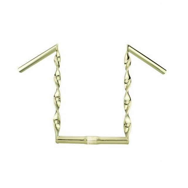 Lowrider Classic Flat Twisted Bike Handle Bars,25.4mm, 15" Gold ...