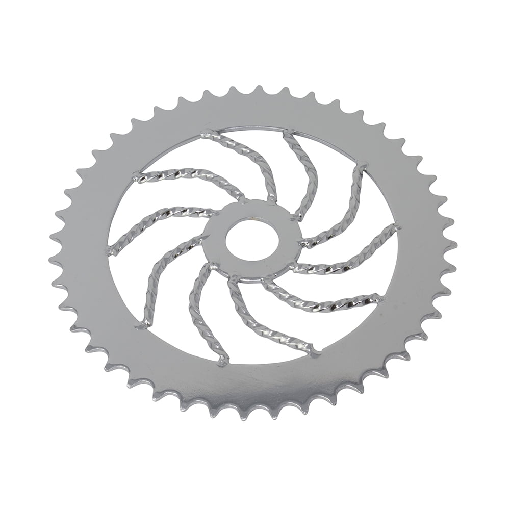 Lowrider Classic Twisted Sprocket/Chain ring, 44 Teeth, Chrome ...