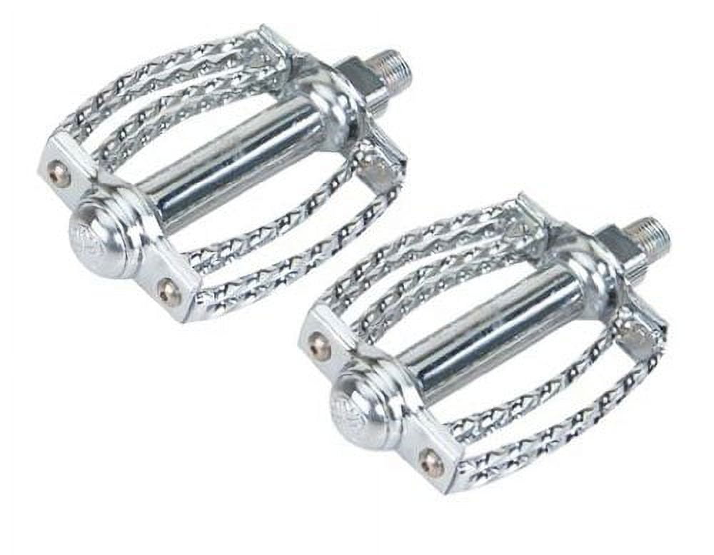 Lowrider Double Square Round Twisted Pedals 1/2" Chrome. Bike Pedals, Pedal, Beach Cruiser ...