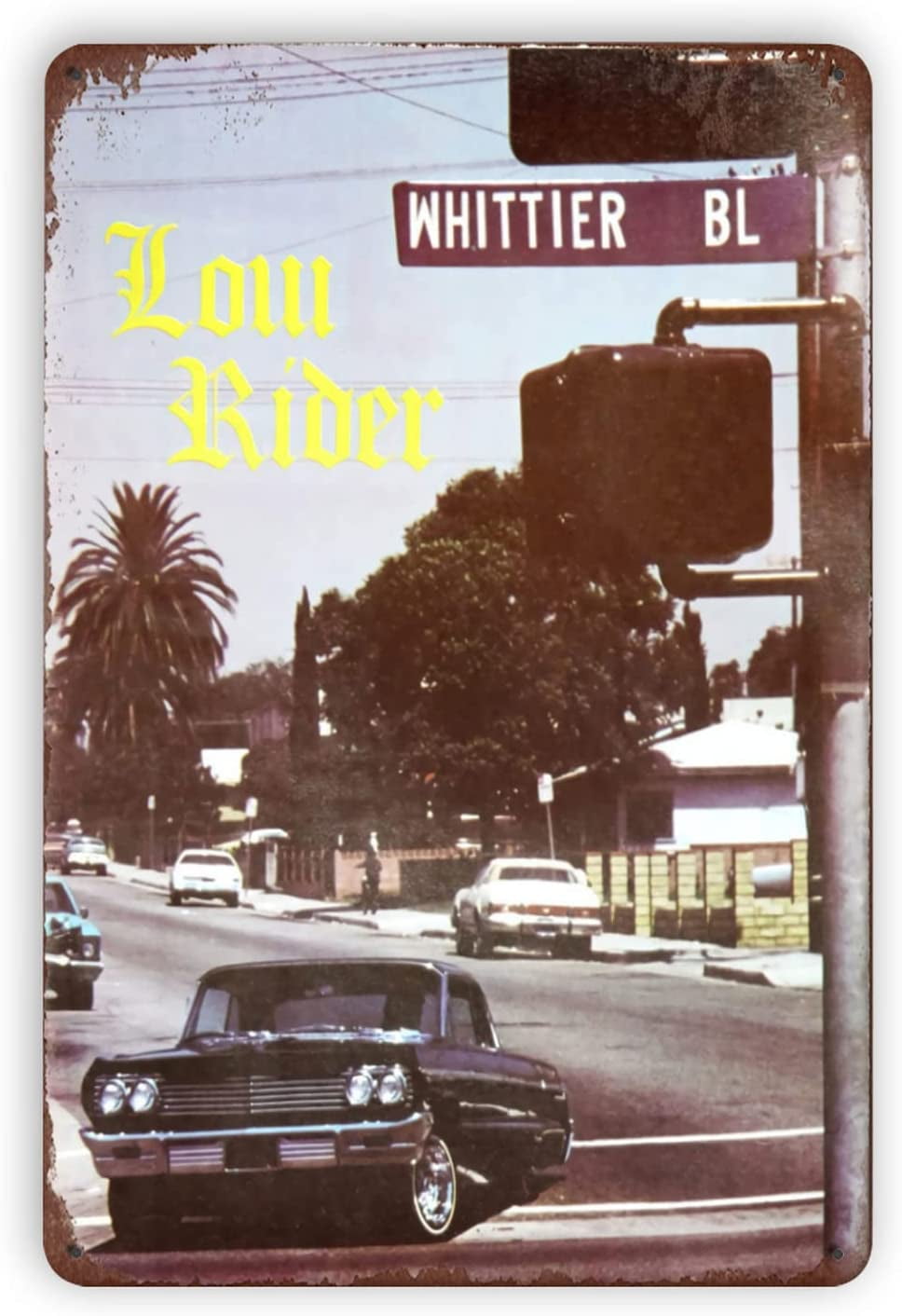 Lowrider Metal Signs Garage Wall Decor for Home Homies Bar Room Man ...