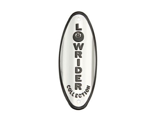 Lowrider Name Plate Chrome/Black. Bike Name Plate, Name Plate, Beach ...