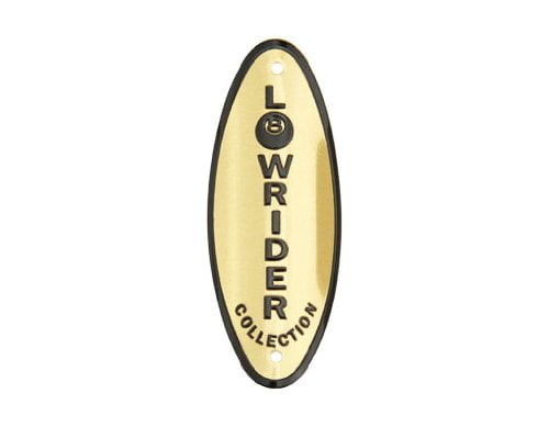 Lowrider Name Plate Gold/Black. Bike Name Plate, Bicycle Name Plate ...