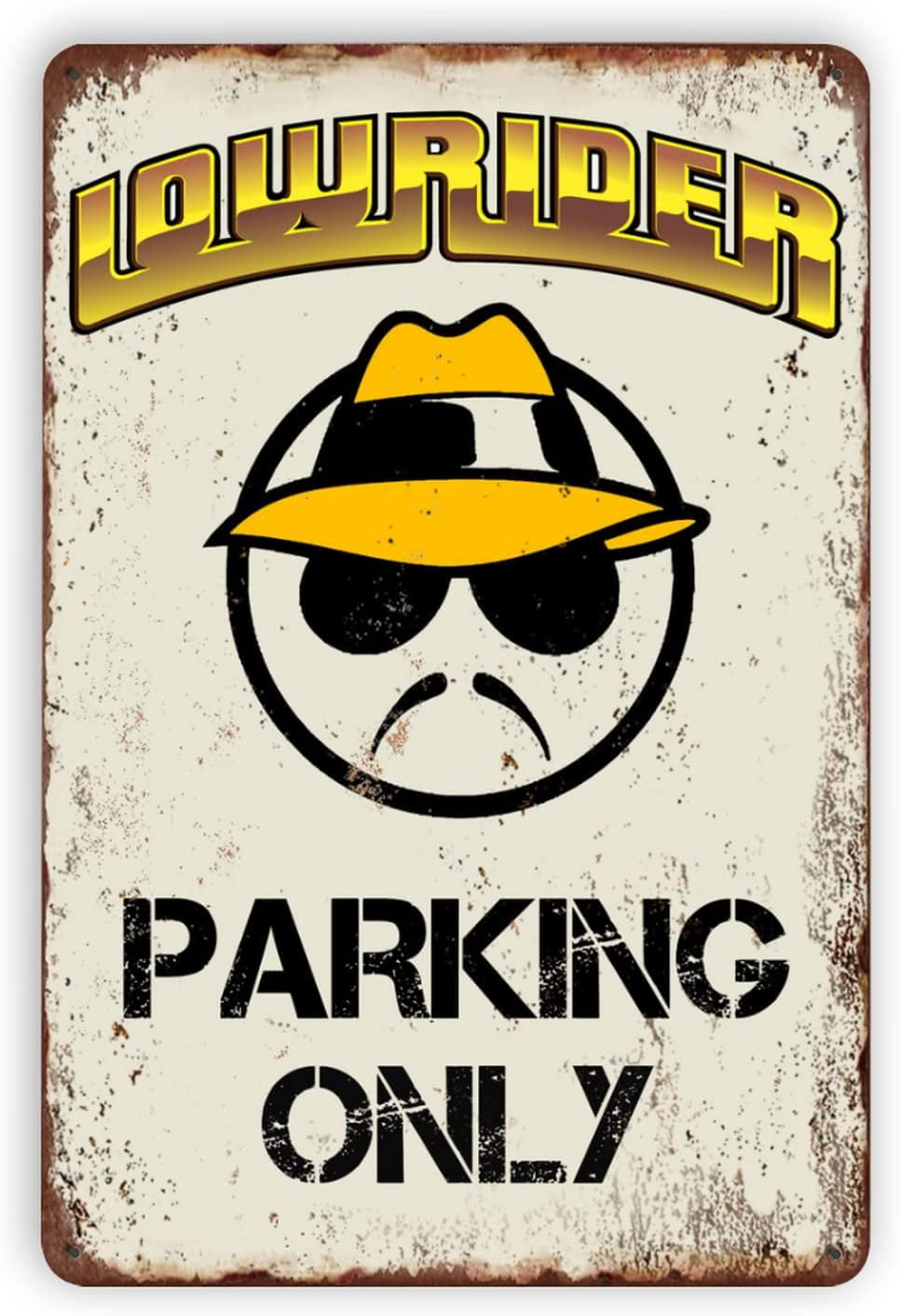 Lowrider Parking Only Metal Signs Vintage Wall Decor for Home Homies ...