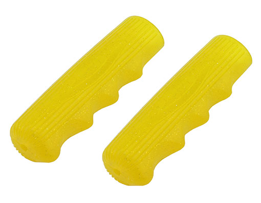 Lowrider Sparkle yellow Bike Grips Kraton Rubber 212. Biycle Grip for ...