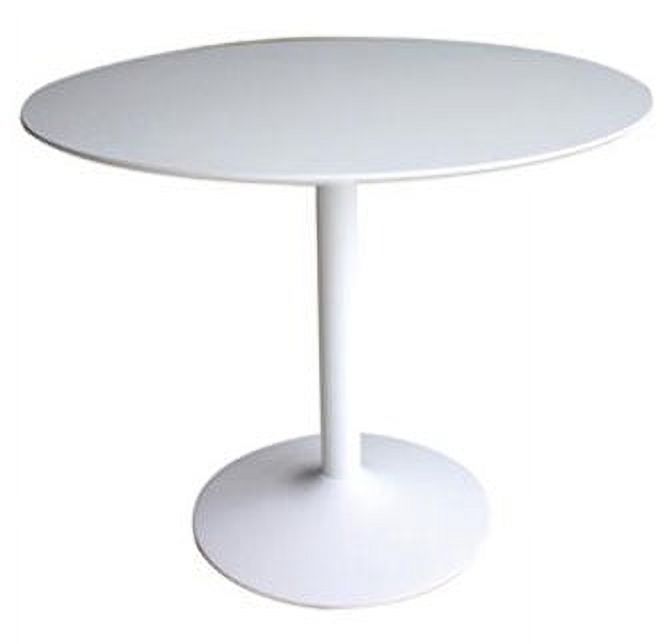 Picket House Furnishings Liam Round Dining Table in White and Natural ...