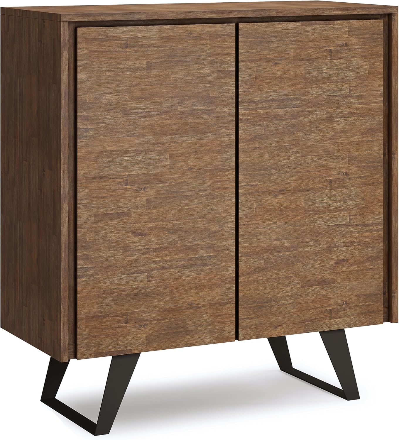 Lowry Solid Acacia Wood and Metal 39-Inch Wide Modern Industrial ...