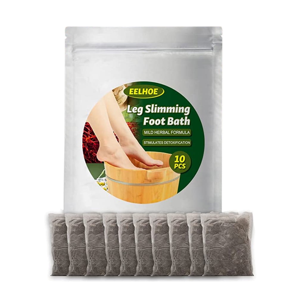 LoyGkgas 10pcs Mugwort Ginger Herb Foot Soak Powder Lose Weight ...