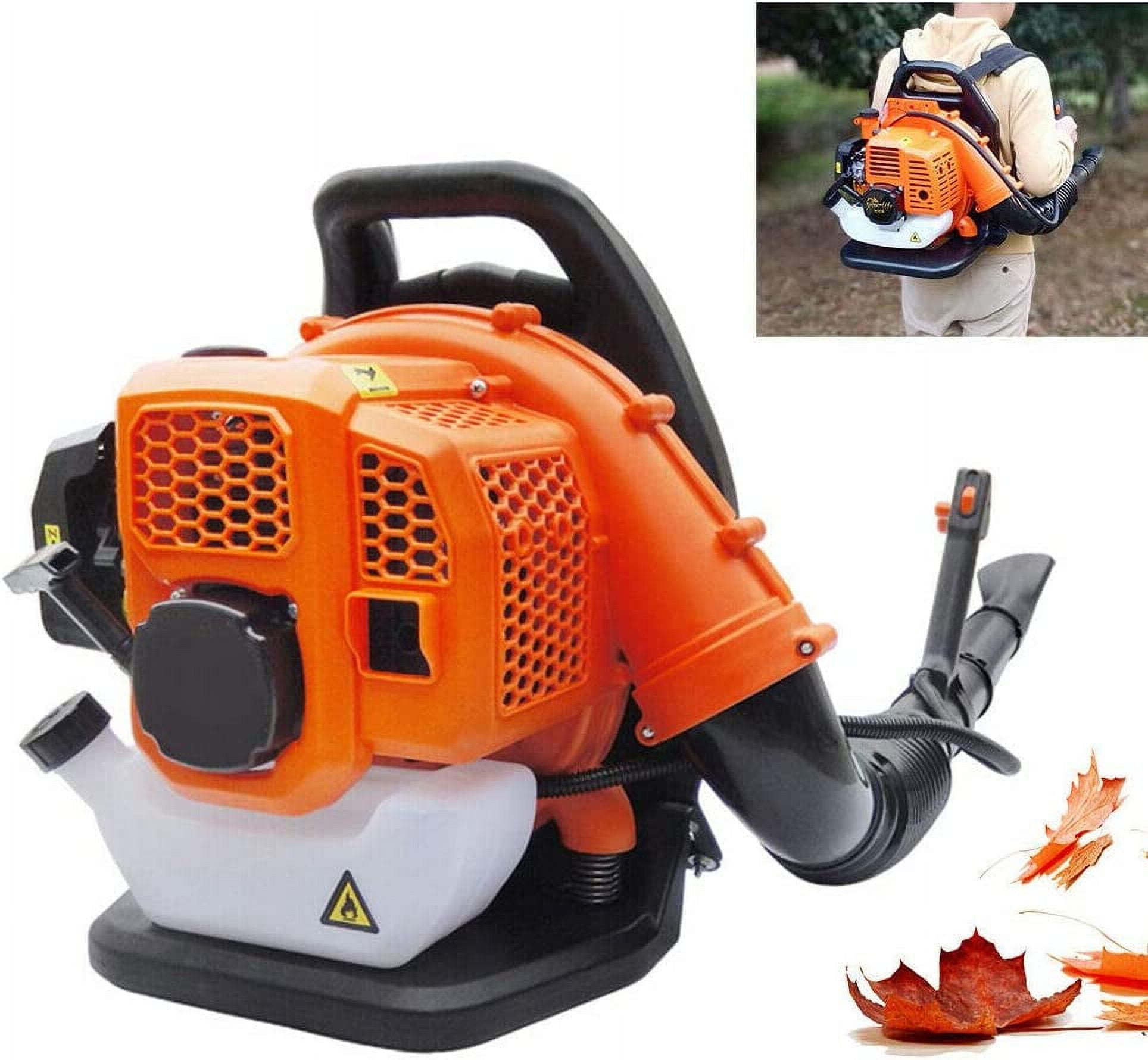 Loyalheartdy 1.25KW 2-Stroke Backpack Leaf Blower, 42.7CC, Lawn/Snow ...