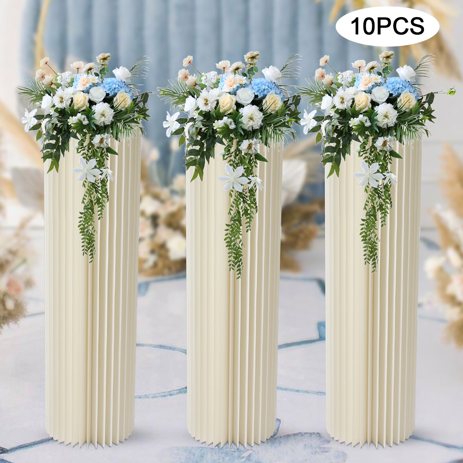 Loyalheartdy 10Pcs Wedding Centerpieces Cardboard Vases, 39.4" Tall ...