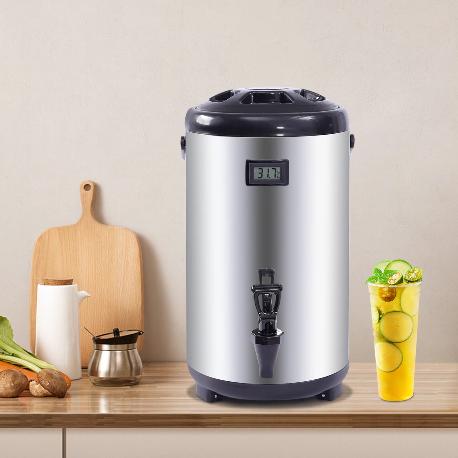Loyalheartdy 12L Stainless Steel Insulated Beverage Dispenser w/Spigot ...