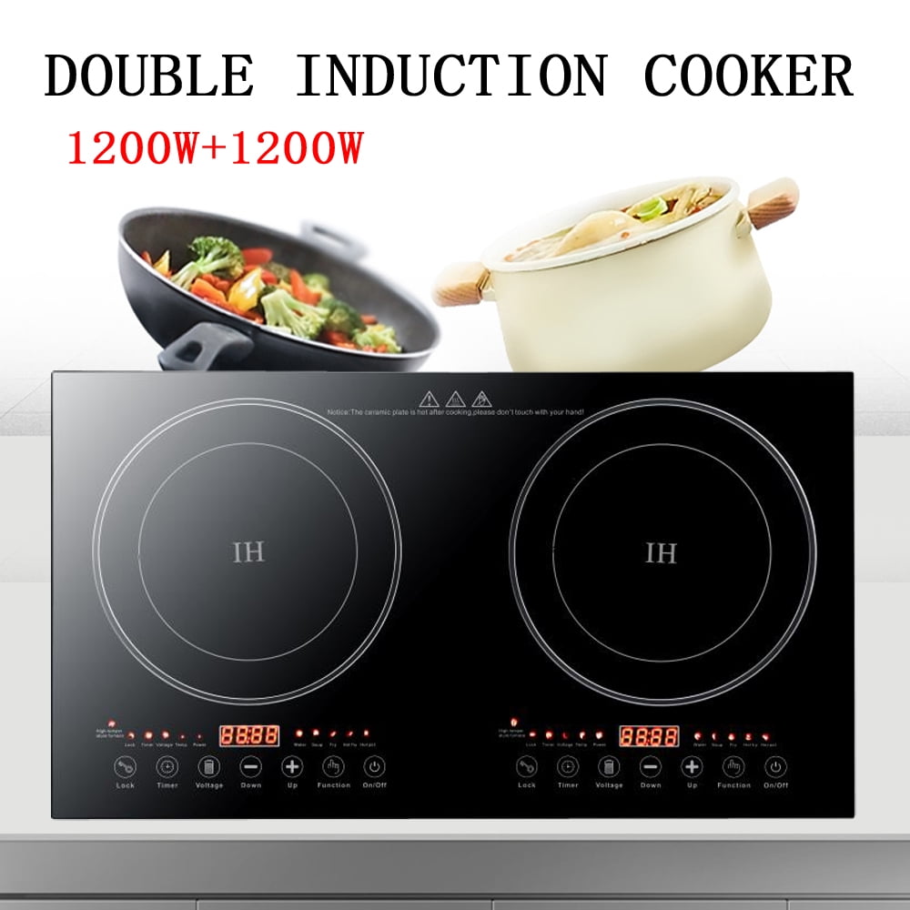Loyalheartdy 2400W Electric Double Induction Cooker Cooktop Portable ...