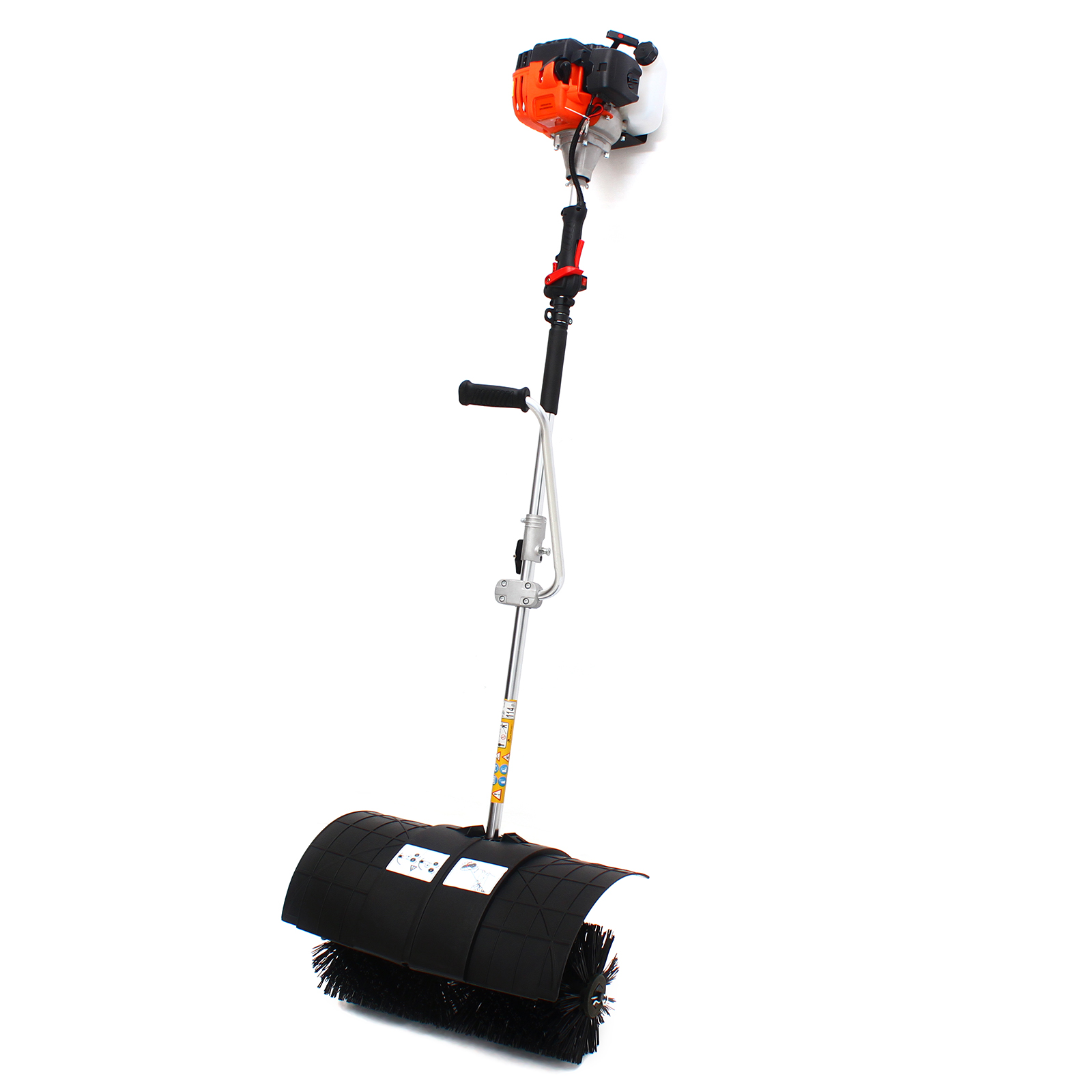 Loyalheartdy 52CC 2.5HP Petrol Walk Sweeper Gas Power Handheld Walk ...
