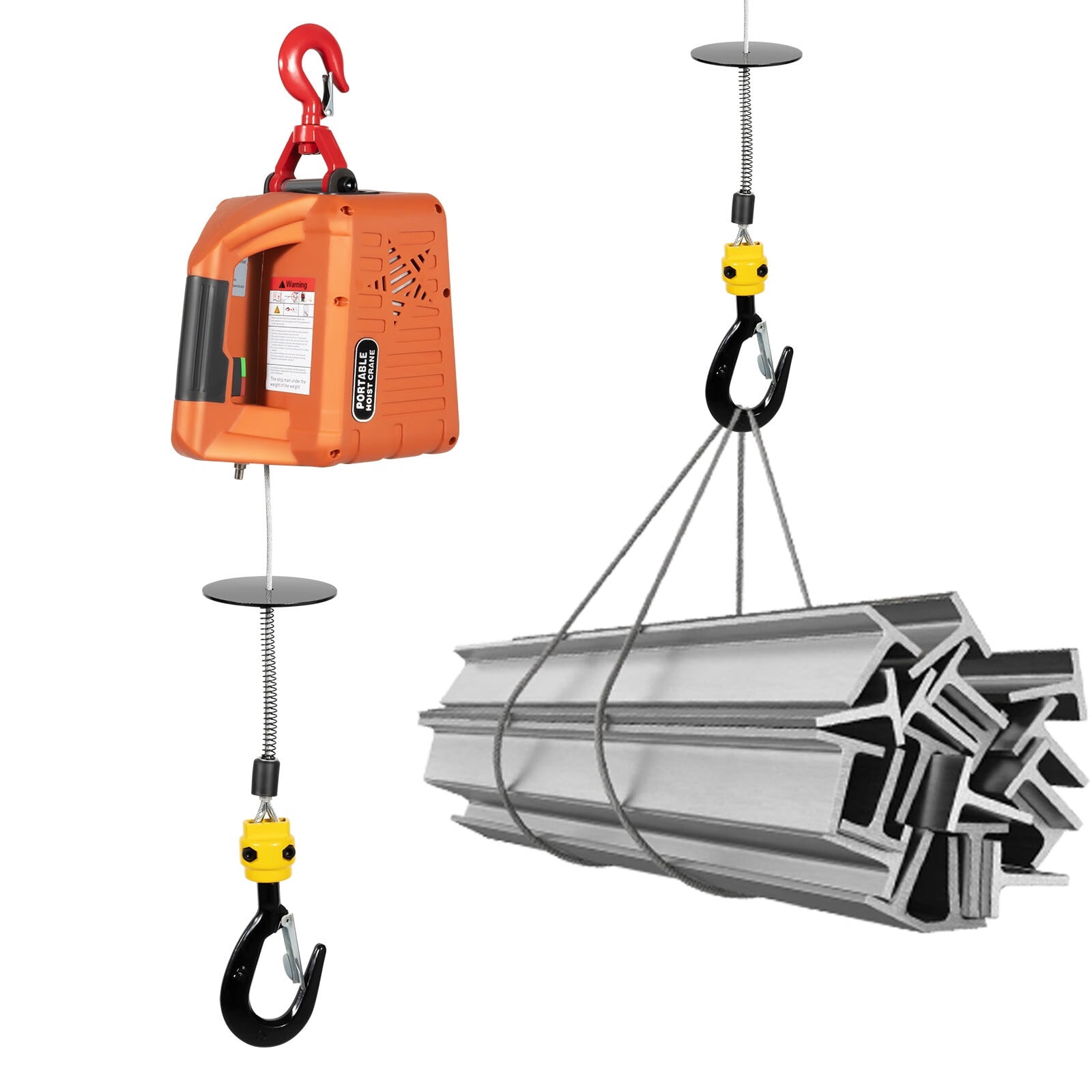 Loyalheartdy 660lbs 3-in-1 Electric Hoist Winch Portable Manual/Wire ...