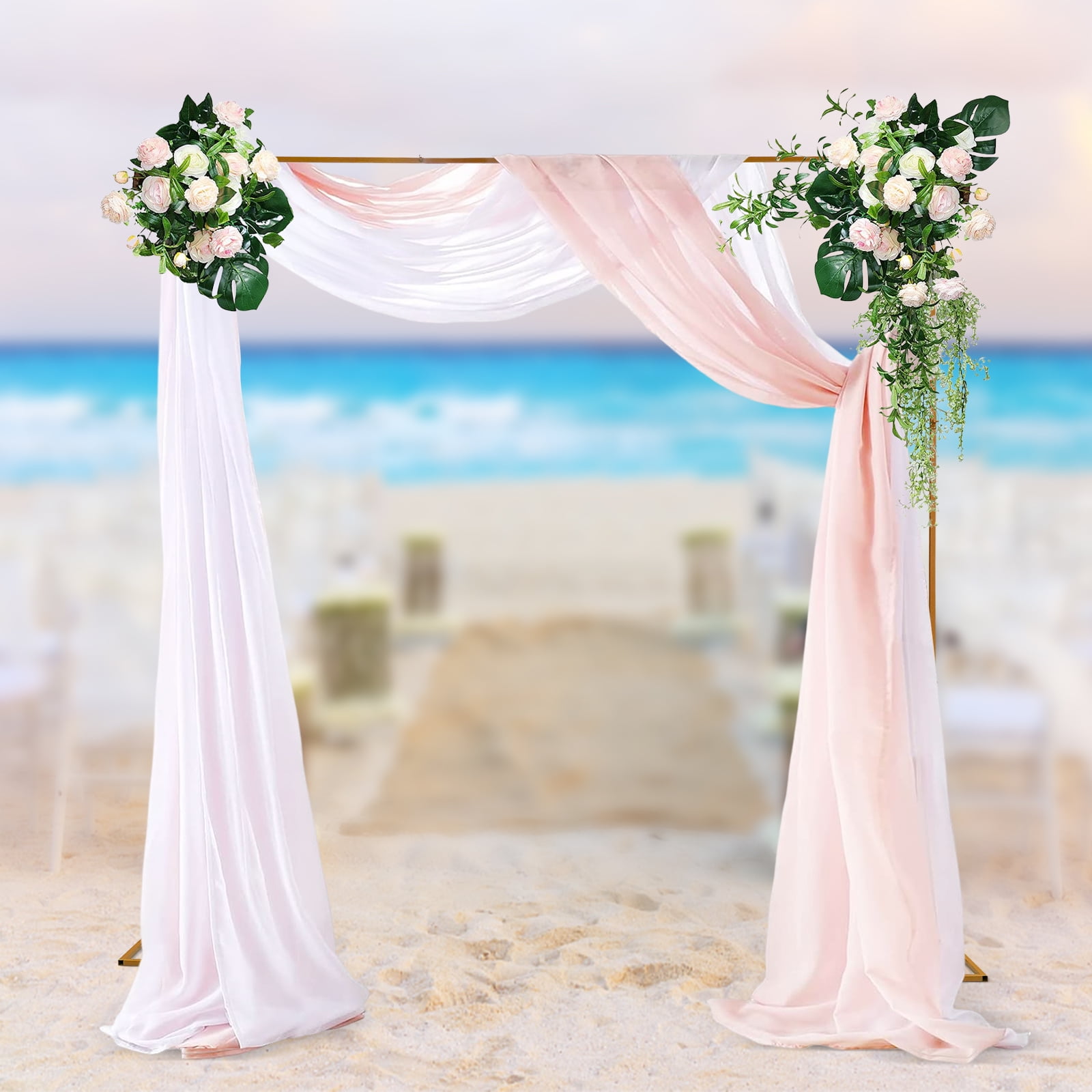 Loyalheartdy 9.8*9.8Ft Wedding Archway Stand Metal Backdrop Rack ...