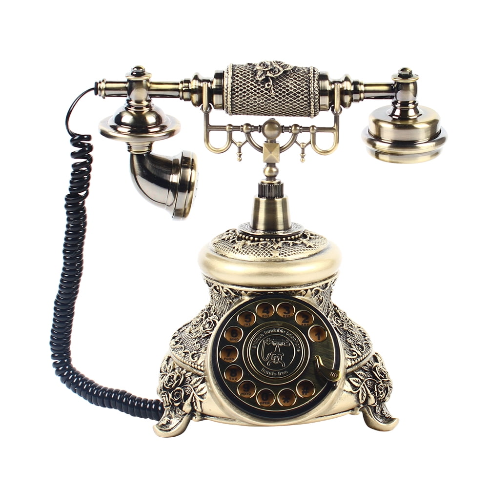 Loyalheartdy Royal Vintage Phone Retro Rotary Landline Telephones with ...