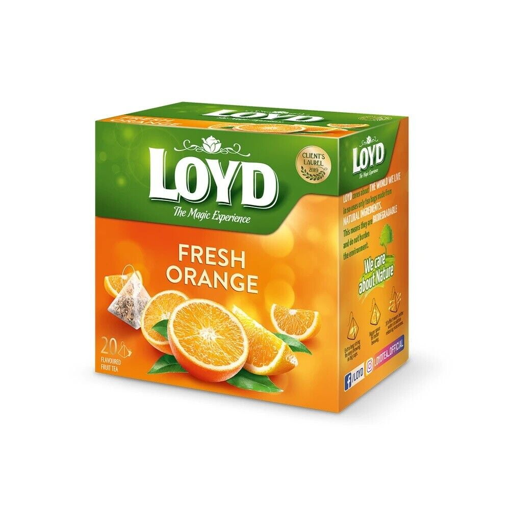 Loyd Refreshing Orange Fruit Infusion Tea The Magic Experience (Box of ...