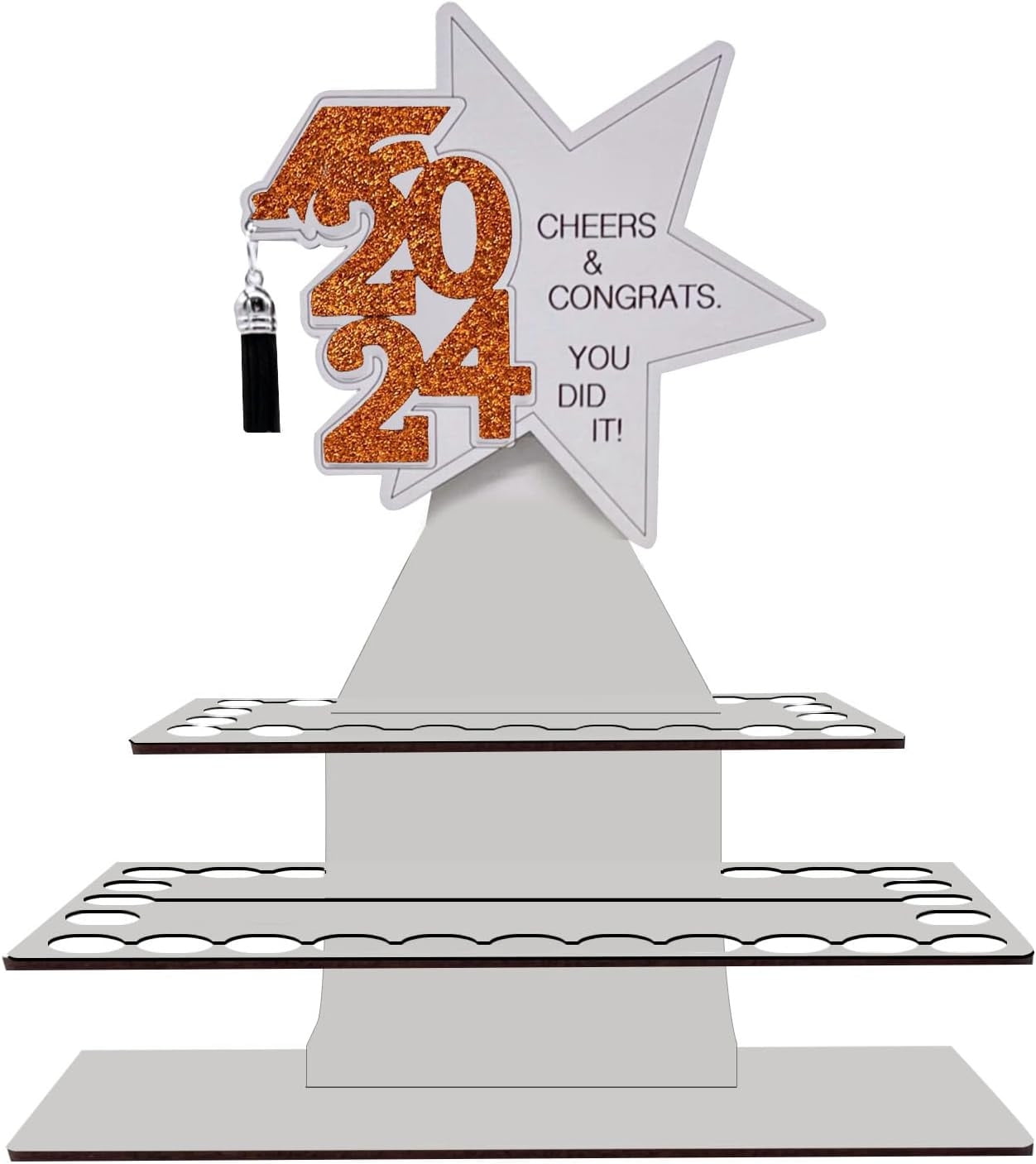 Loyerfyivos 2024 Graduation Gift Money Stand, Double Tier Graduation ...