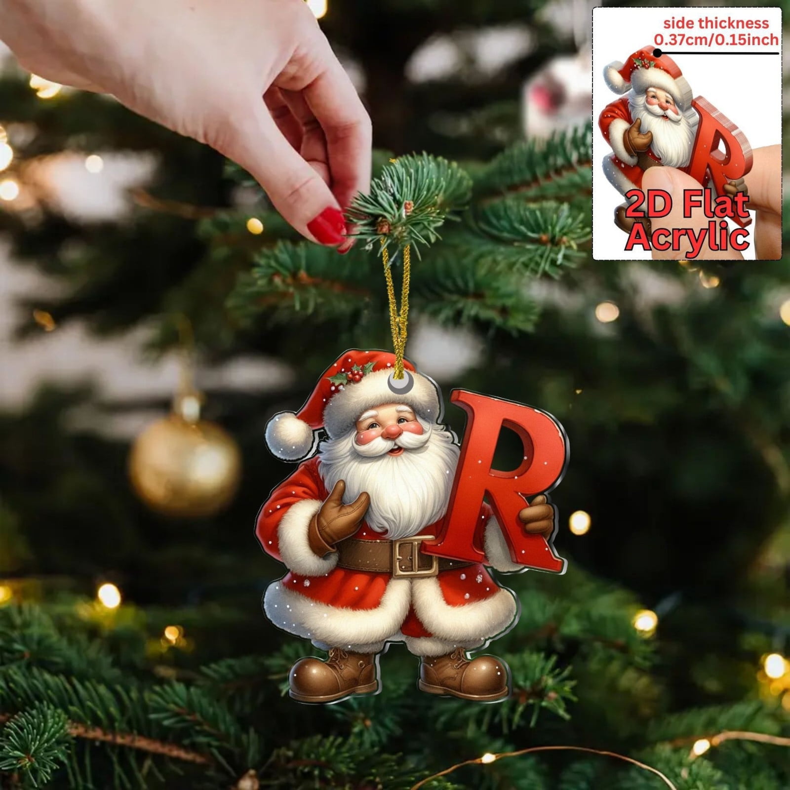 Loyerfyivos Alphabet Letters Christmas Ornament,Christmas Letters ...