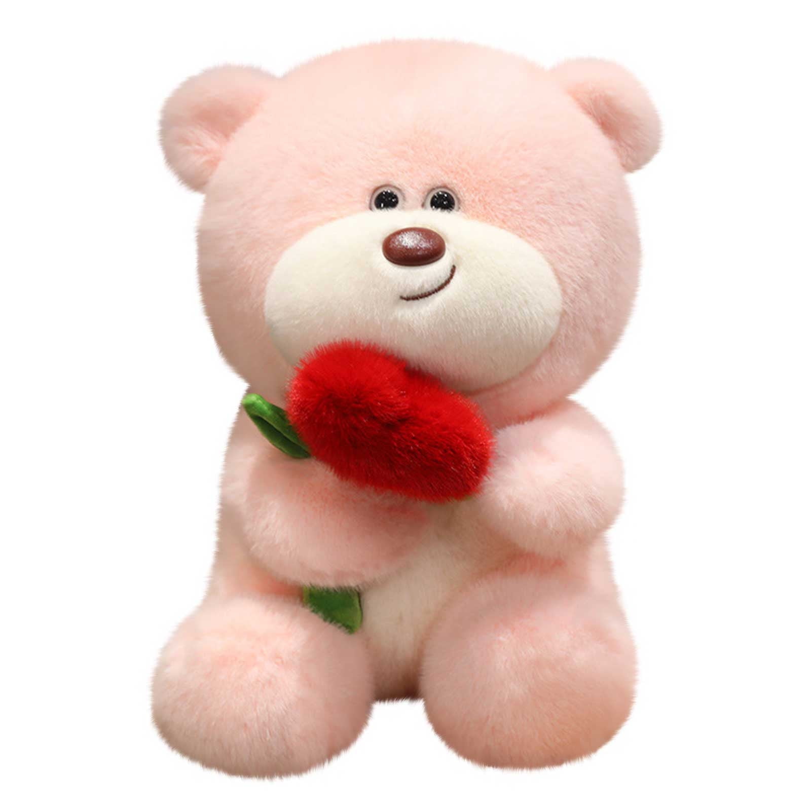 Loyerfyivos Bear Stuffed Animal Love Plush Toy with Red Roses for ...