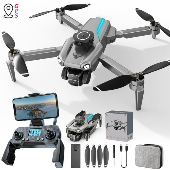 Loyerfyivos GPS Drone With Screen Remote Control Brushless Motor And ...
