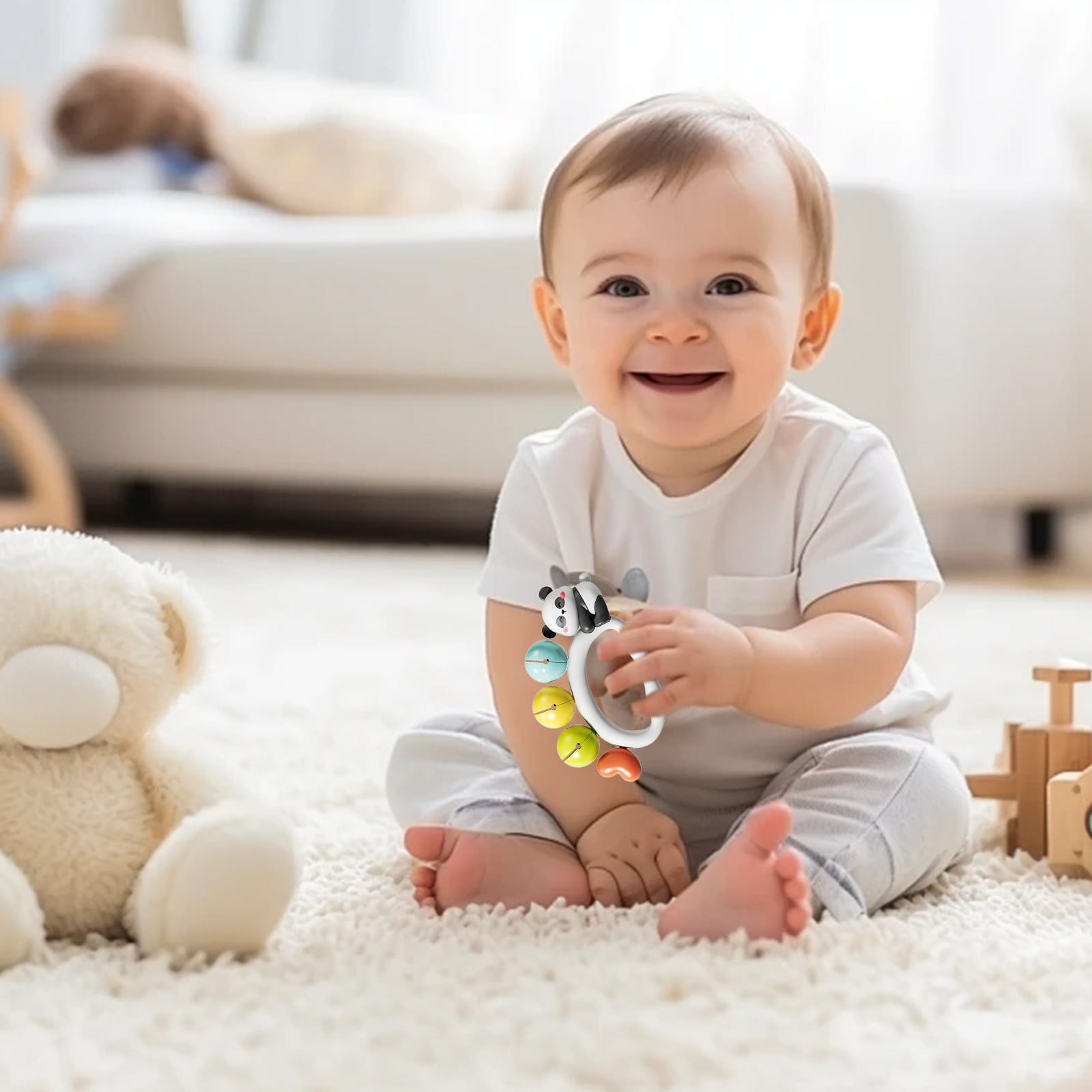 Loyerfyivos Multifunctional Infant Sensory Rattle Toy For Early ...