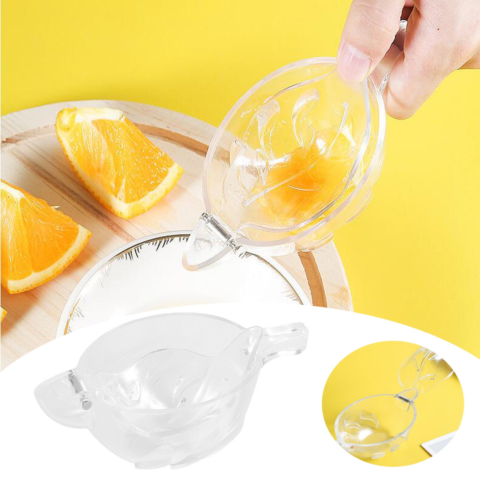 Loyerfyivos New Acrylic Manual Lemon Slice Squeezer, Portable ...
