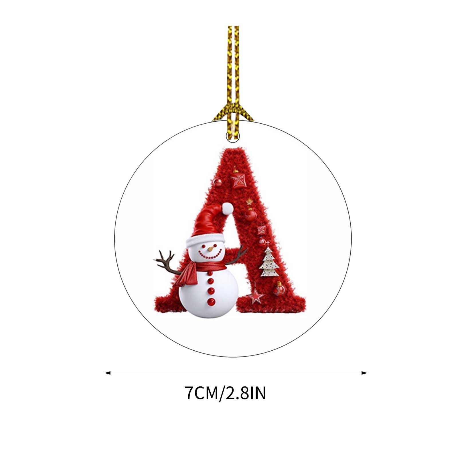 Loyerfyivos New Letter Ornaments for Christmas Tree,Christmas Letters ...