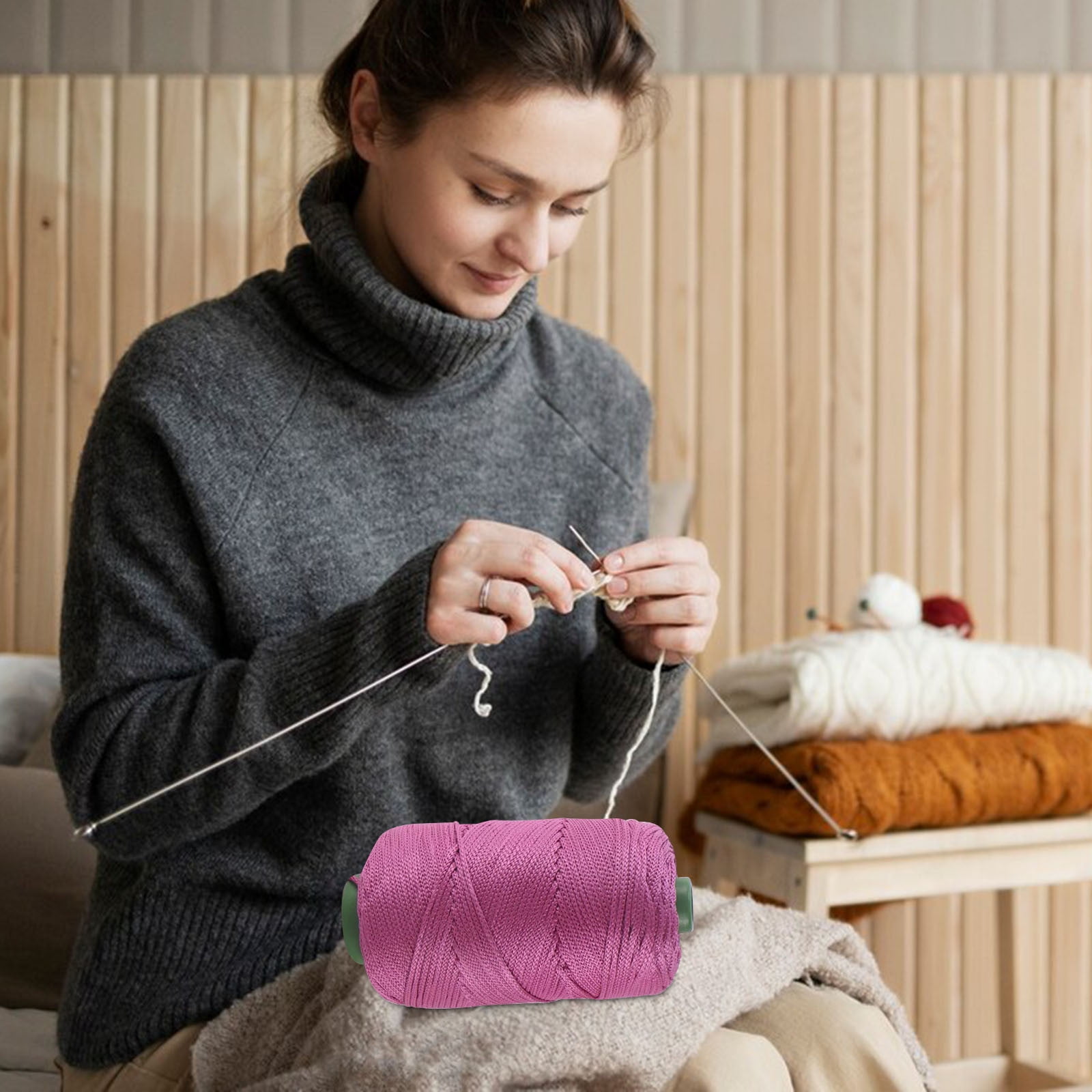 Loyerfyivos Premium 5mm 104 Yards Polyester Rope 100% Polypropylene ...