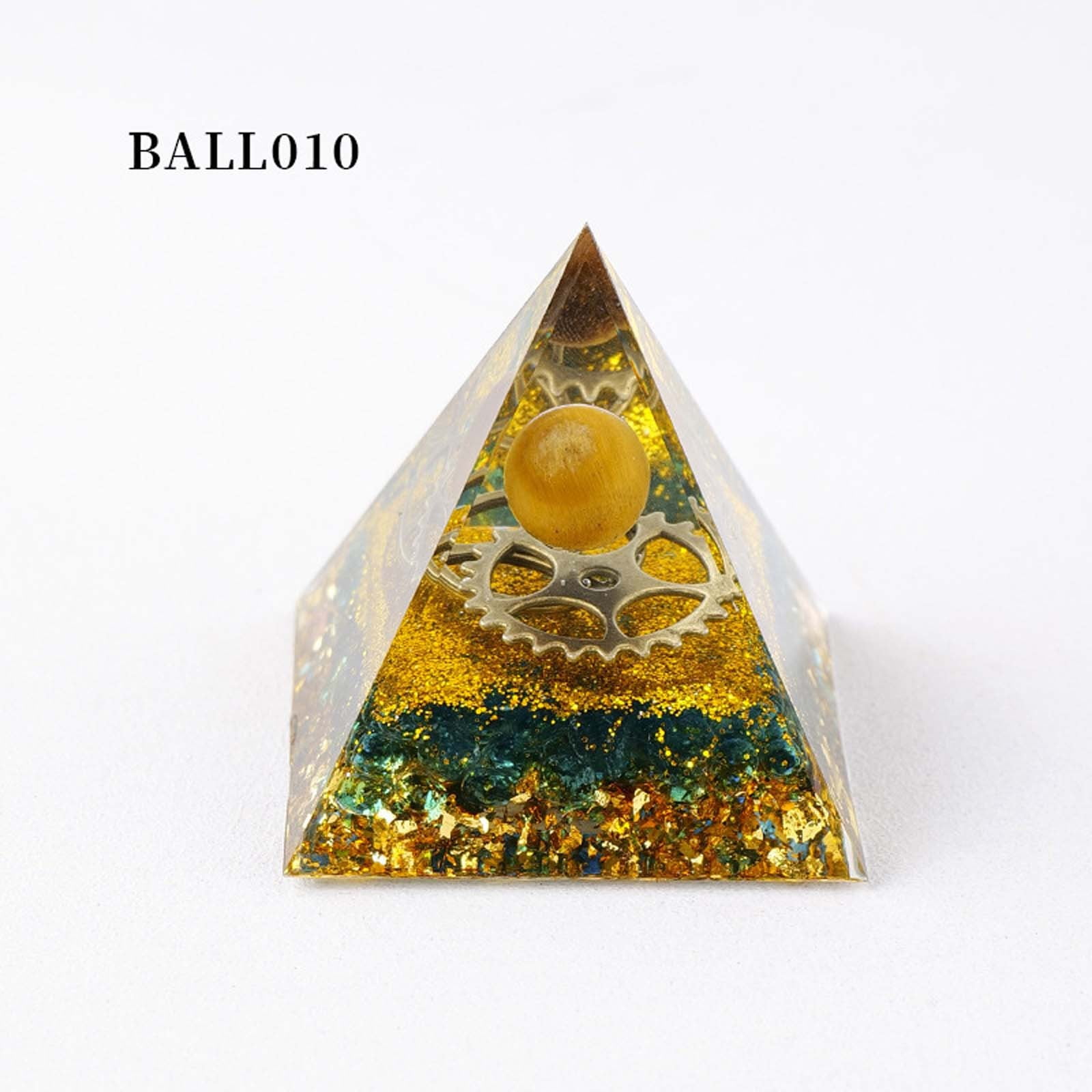Loyerfyivos Pyramid for Positive Energy, Crystal Pyramid, Crystal Ball ...
